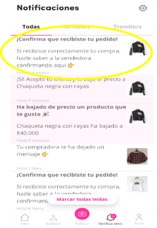 Confirmar que recibiste tu pedido exitosamente – GoTrendierCO